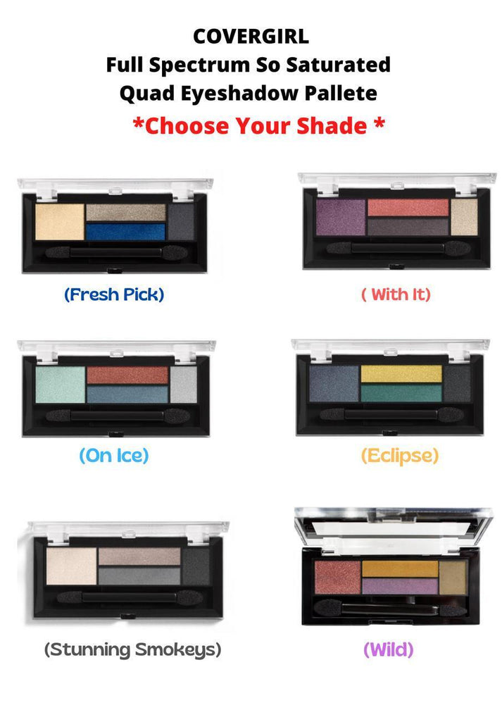CoverGirl Full Spectrum So Saturated: Quad Eyeshadow Palette, With it ...
